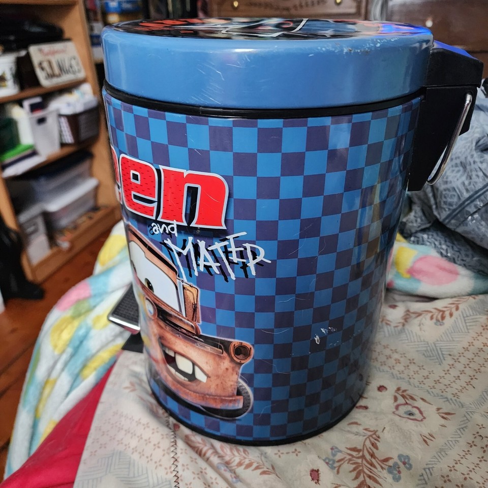 Pixar Disney Cars Trash Can Waste Basket Garbage Can Lightning McQueen ...