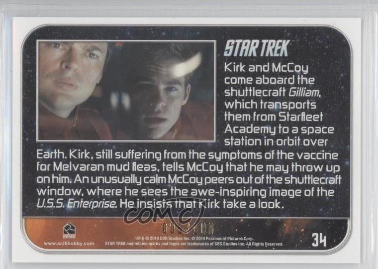 2014 Star Trek Movies (Reboots) Gold 5/100 Dr Leonard McCoy Captain ...