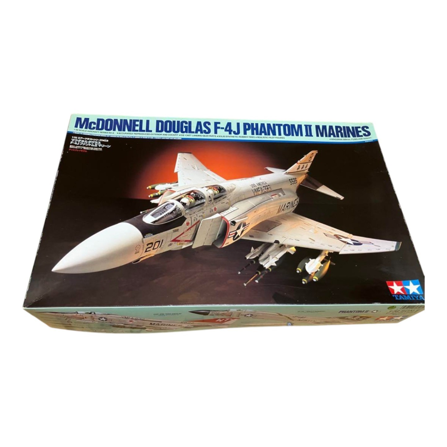 Mcdonnell Douglas F-4J Phantom Marine Model Kit 1/32 Unassembled - Used ...