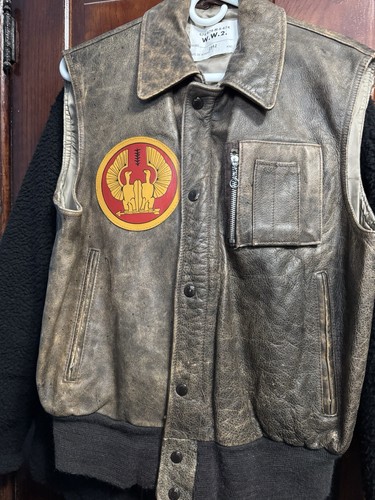 BLOOD CHIT VEST PILOT JACKET AVG FLYING TIGERS L BURMESE SQUADRON PATCH ...