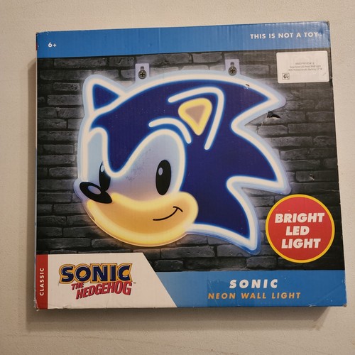 Sonic The Hedgehog LED Neon Style Hanging Light USB Plug Gaming Room ...