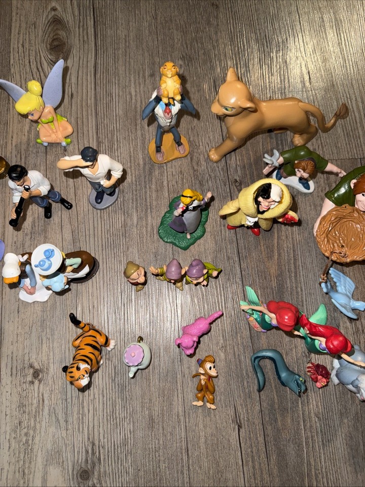 Lot Disney Figures PVC Movie Characters Toys Cake Toppers Or Figurines ...