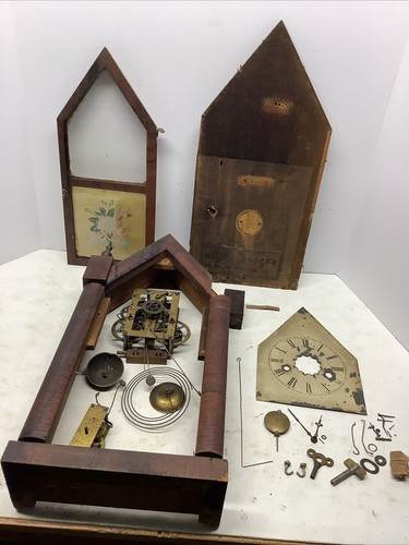 Antique E.N.Welch Gothic Steeple Clock Parts “OLD” Parts | eBay