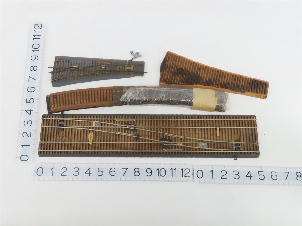 Lot of 50+ HO Scale Tru-Scale Assorted Wood Track Bed Pieces and Rail ...