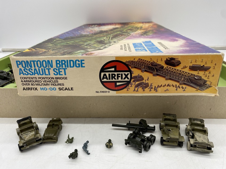 Vintage 1974 Airfix Pontoon Bridge Assault Set HO-OO Scale Military ...