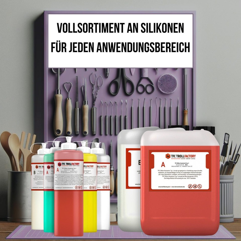 TFC Troll Factory Silikon Kautschuk Typ 3 HB Zinnguss hitzebeständig 1: ...