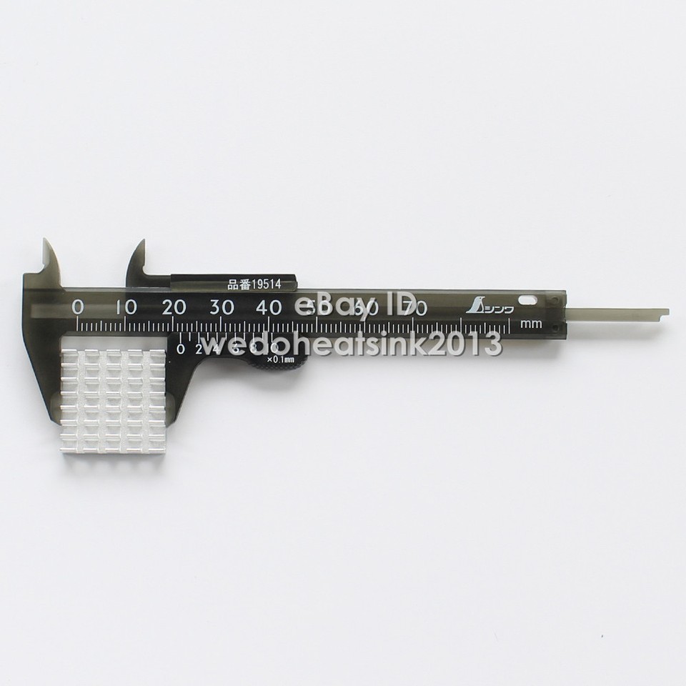 15pcs Aluminum Silver Heatsink 22mm x 22mm x 6mm With Thermal Heat ...