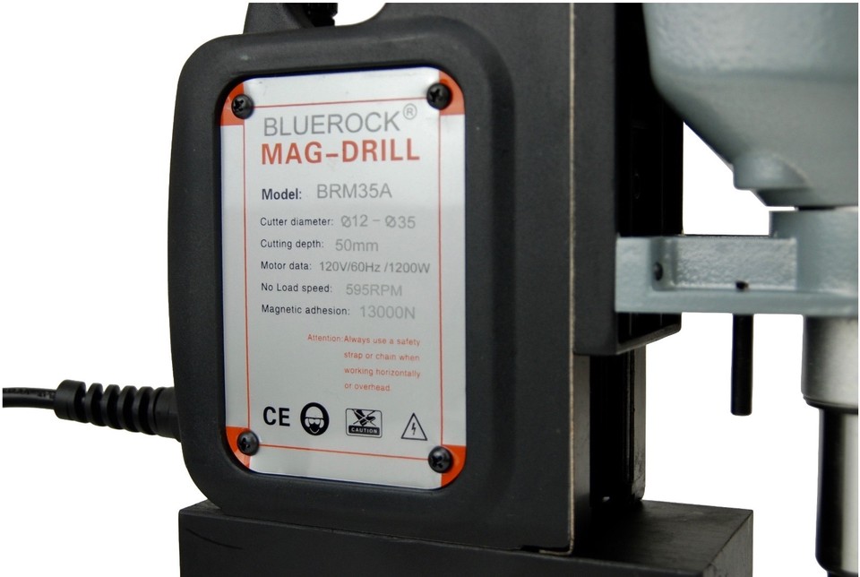 NEW BLUEROCK ® Tools Black BRM-35A-B Magnetic Drill - Typhoon Mag Drill ...