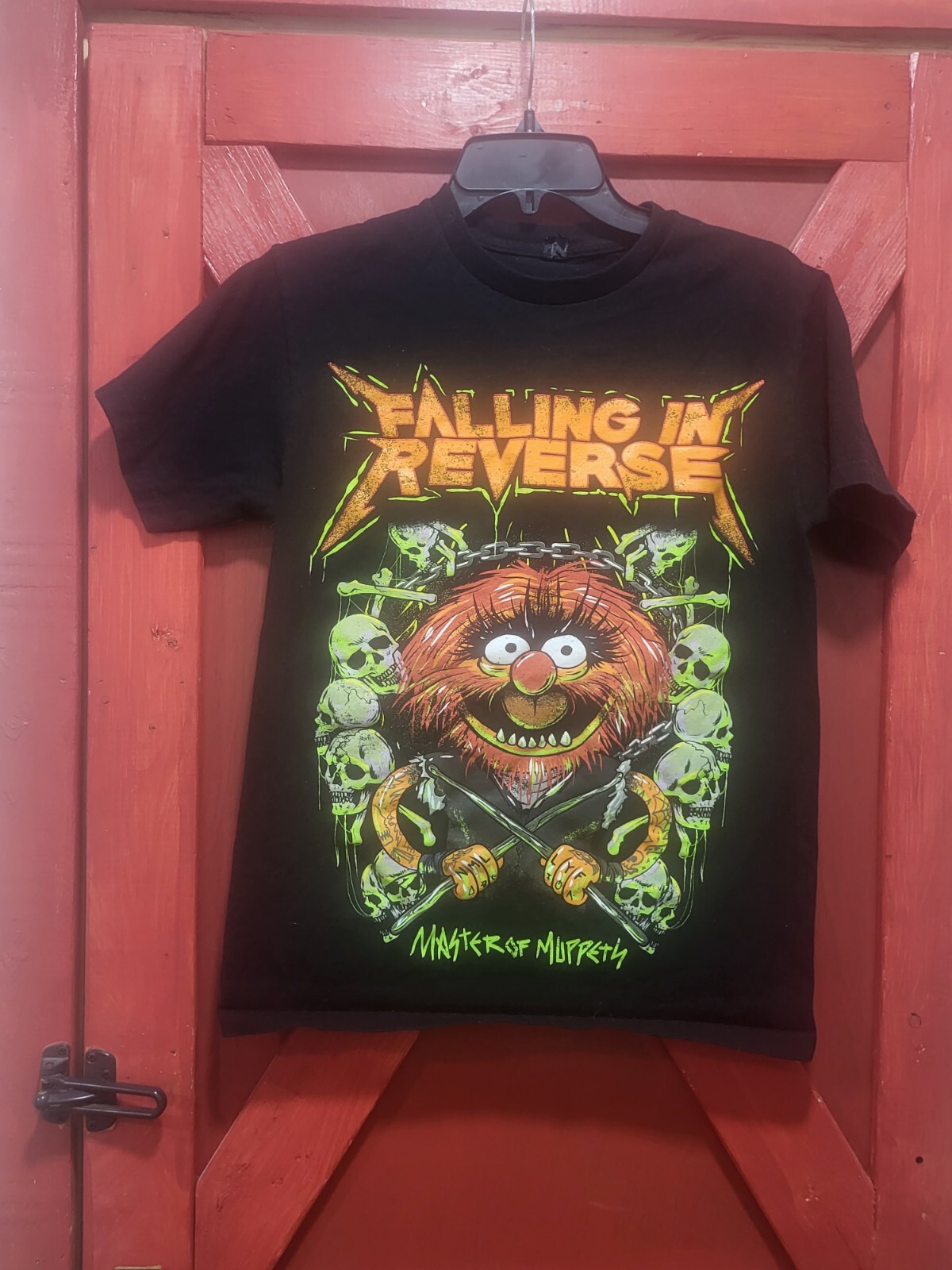 Classic Falling Reverse Band Hot Black S T-Shirt Anim… - Gem