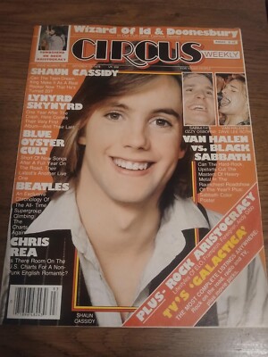 Circus Rock Music Magazine October 10 1978 Shaun Cassidy Ozzy Osbourne ...