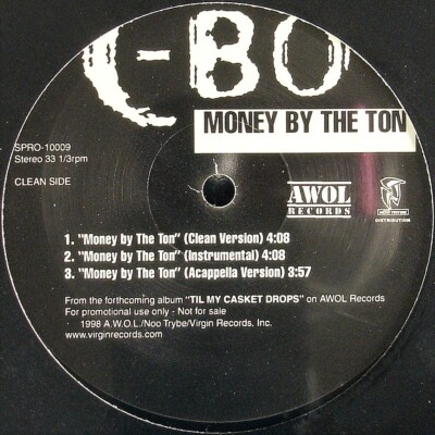 C-BO "MONEY BY THE TON / BOO YAW" 1998 VINYL 12" PROMO 7 TRACKS G RAP ...