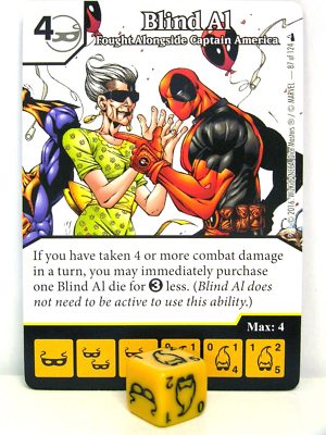 Dice Masters - #087 Blind Al Fought Alongside Captain America ...