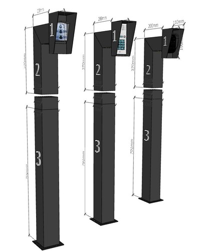 APC Gate Entry Gooseneck Pedestal Universal Mounting Post Intercom ...