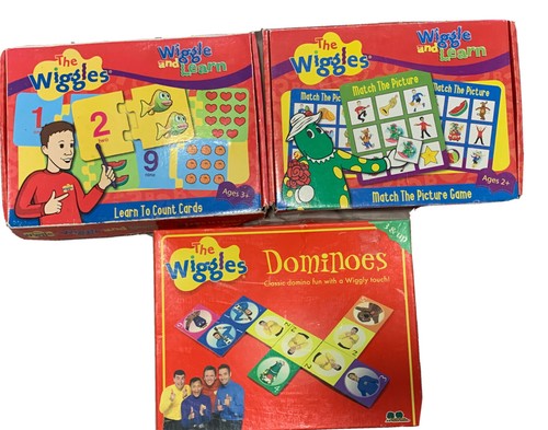 THE WIGGLES X3 Original Games Dominoes, Match the Picture & Learn to ...
