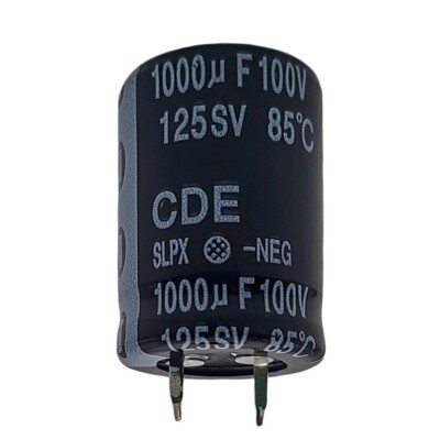 CDE 1000uf 100v 85°C Snap in Radial Electrolytic Capacitor 22mm x 31mm ...