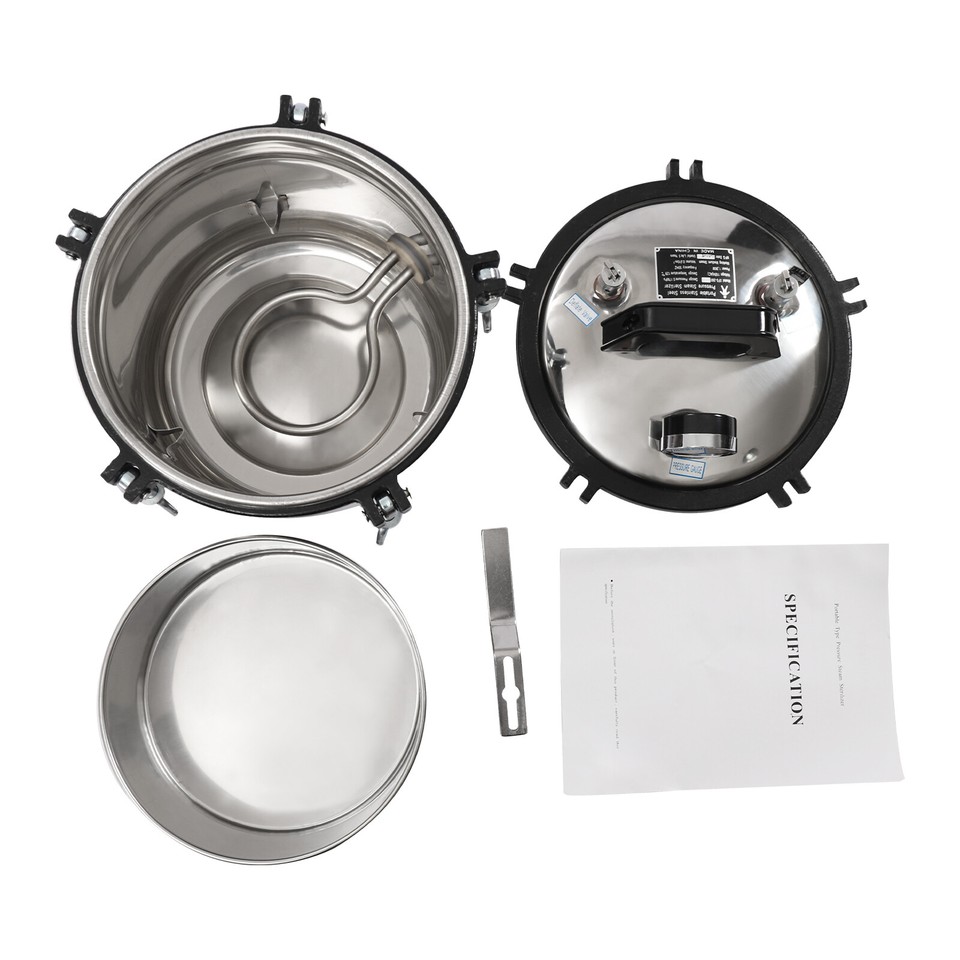 8L Portable Medical Dental Steam Autoclave Sterilizer Sterilization ...