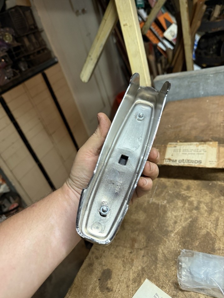 New NOS GEM Mopar Dodge Plymouth Van Chrome Rear Bumper Guards Parts W ...