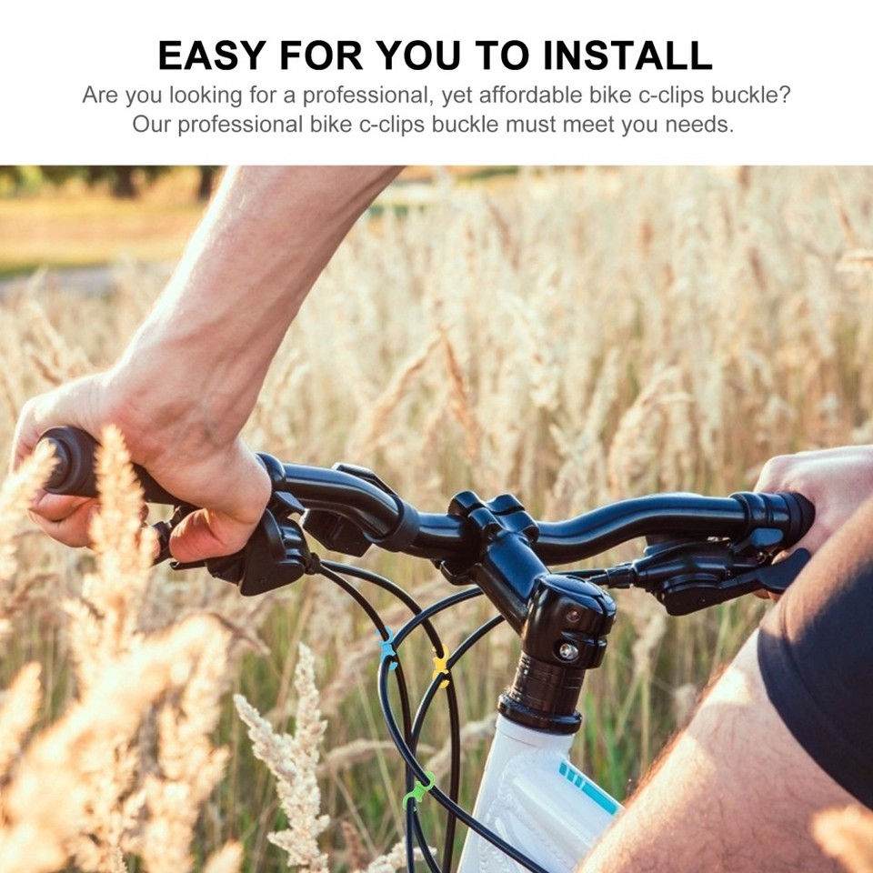 150 pcs Wire Clamps Tubing Clips C Shaped Buckle Bike Line Buckle ...