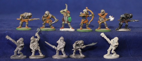 11 Metal Miniatures Grenadier 1602 Orcs Black River D&D LOTR TSR w/o Paint 1986 | eBay