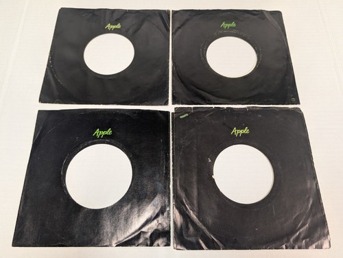 Lot of 4 Vintage Apple Records 45 RPM 7" Company Sleeves for Beatles | eBay