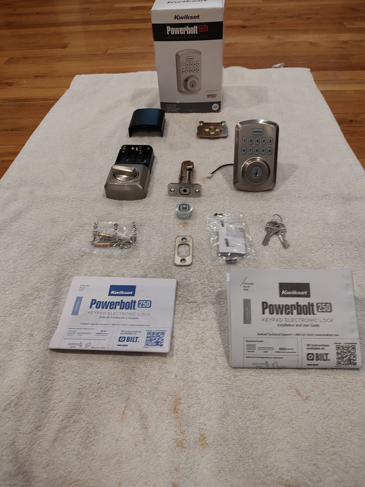 Kwikset Powerbolt 250 10-Button Keypad Satin Nickel Electronic Door ...