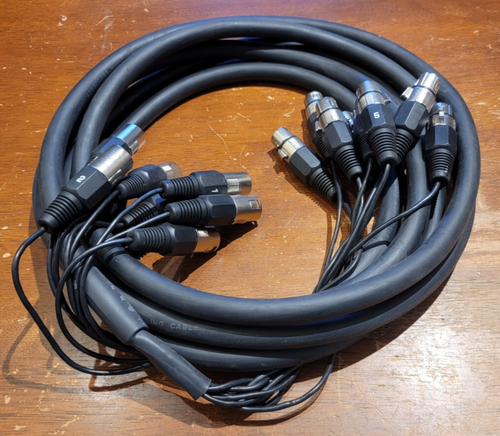 Pro Audio Sub Snake XLR male to female 15' 8 channels | eBay