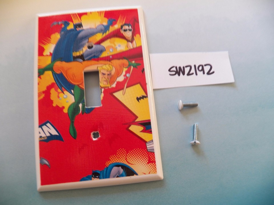 Switchplate Covers BATMAN Choose Your Design LIGHT SWITCH COVER Hand ...