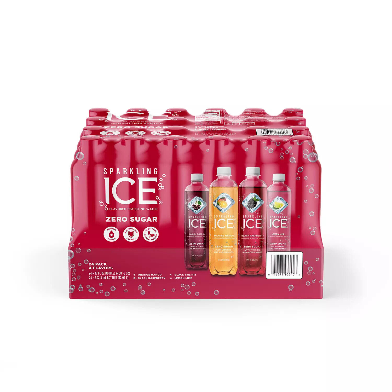 Sparkling Ice Fruit Blasters Variety Pack - 17oz (24 Count) for sale ...