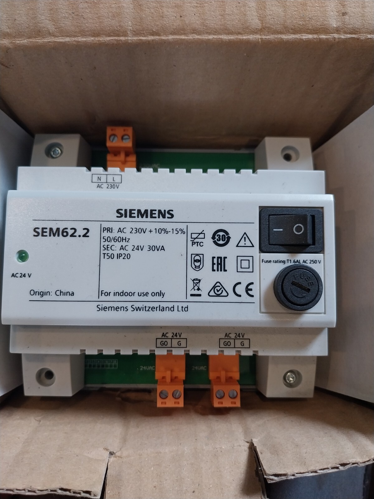 Siemens Sem62.2 transformer 230v 24v | eBay