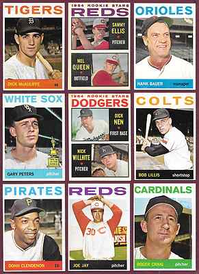 1964 Topps $1.79 / PICK Complete Your Set Commons Semis Stars Teams EX+ ...