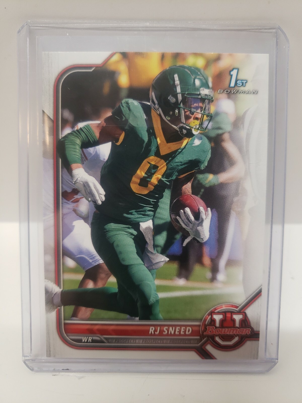 RJ Sneed 2022 1st Bowman University Football Prospect Rookie Card 72 WR ...