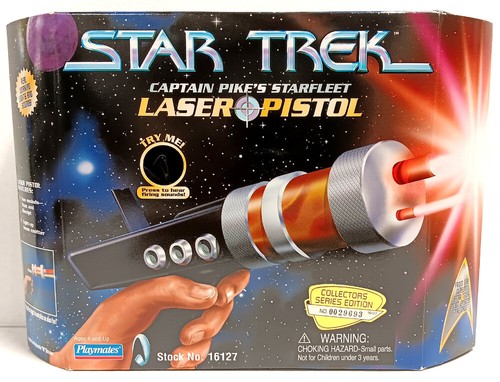 STAR TREK CAPTAIN PIKE'S STARFLEET LASER PISTOL PLAYMATES DOES NOT WORK ...