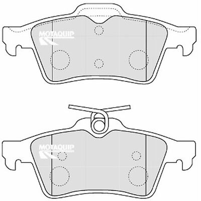 Brake Pads Set For Jaguar S-Type 2.7 D Rear Motaquip C2C27271 C2D23143 ...