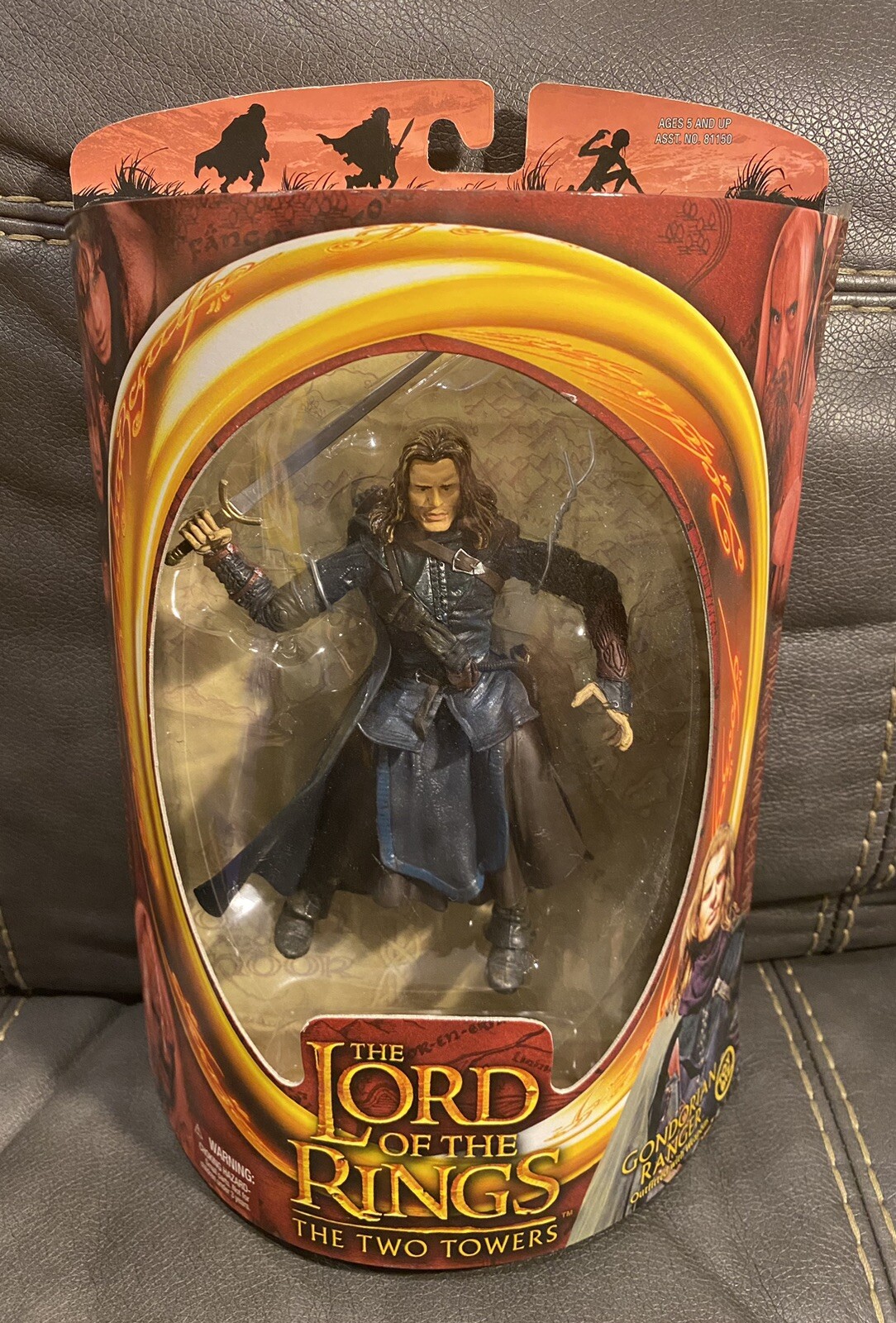 Toy Biz LOTR The Two Towers GONDORIAN RANGER FIGURE *MINTY* Lord of the ...