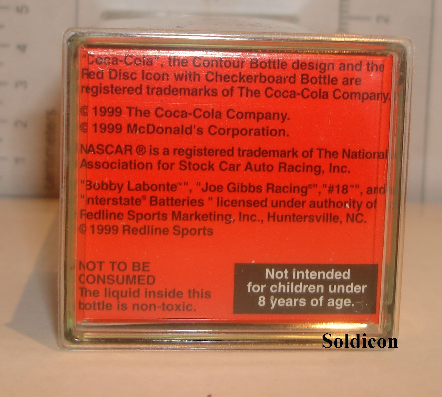 Coke Coca-Cola McDonald's Mini Miniature 3.5" Soda Bottle Kyle Petty ...