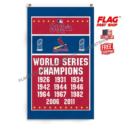 St. Louis Cardinals Flag 3x5 FT Banner MLB World Series Champion FREE ...