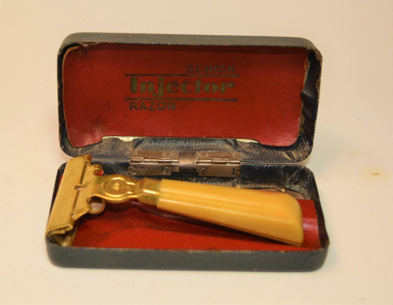 Vtg 1940s Schick Type E3 Injector RARE WW2 armed forces issue SE Razor ...