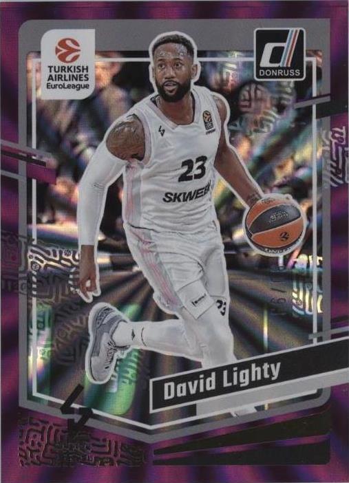 2023-24 Panini Donruss EuroLeague - David Lighty #147 Purple Laser /99 ...