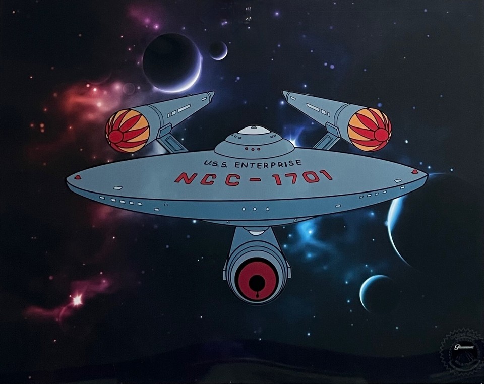 STAR TREK U.S.S ENTERPRISE Sericel Animation Art Serigraph Cel | eBay