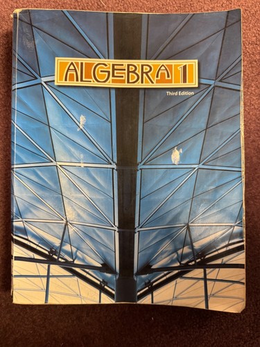 Algebra 1 Textbook Third Edition BJU Press Math book | eBay