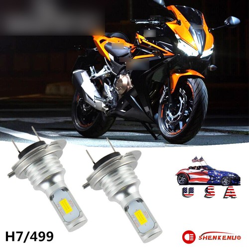 H7 LED Headlight Bulbs Kit For Kawasaki Ninja 650R EX650C 2009-2011 ...