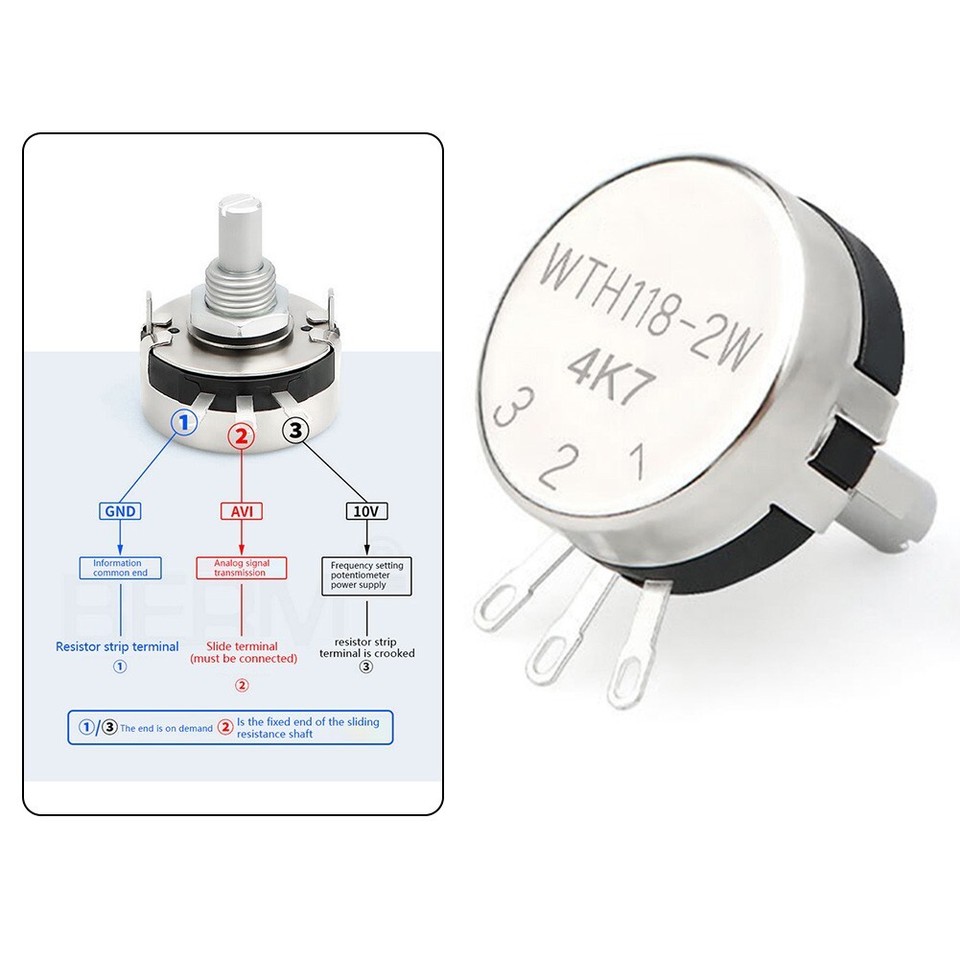 Knob Cap Dial Knob Knob Cap Linear Potentiometer Variable Resistors 10K ...