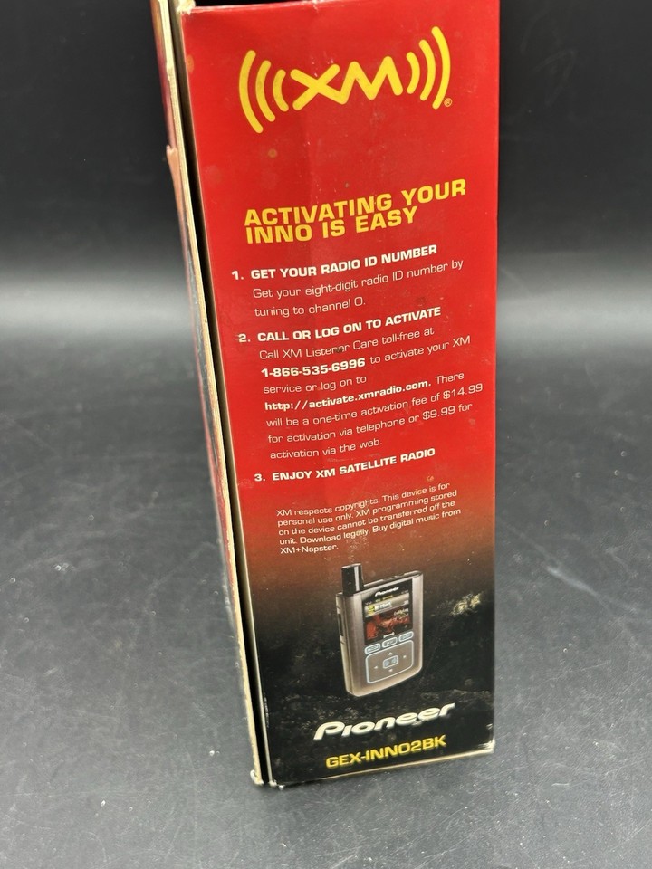 Pioneer Inno 2 Portable XM XM2GO Satellite Radio/MP3 Capability GEX ...