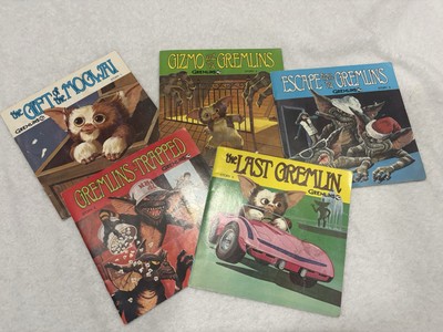 Vtg. 1-5 Gremlins Read-Along Books & Records 7" 1984 The Gift of the ...