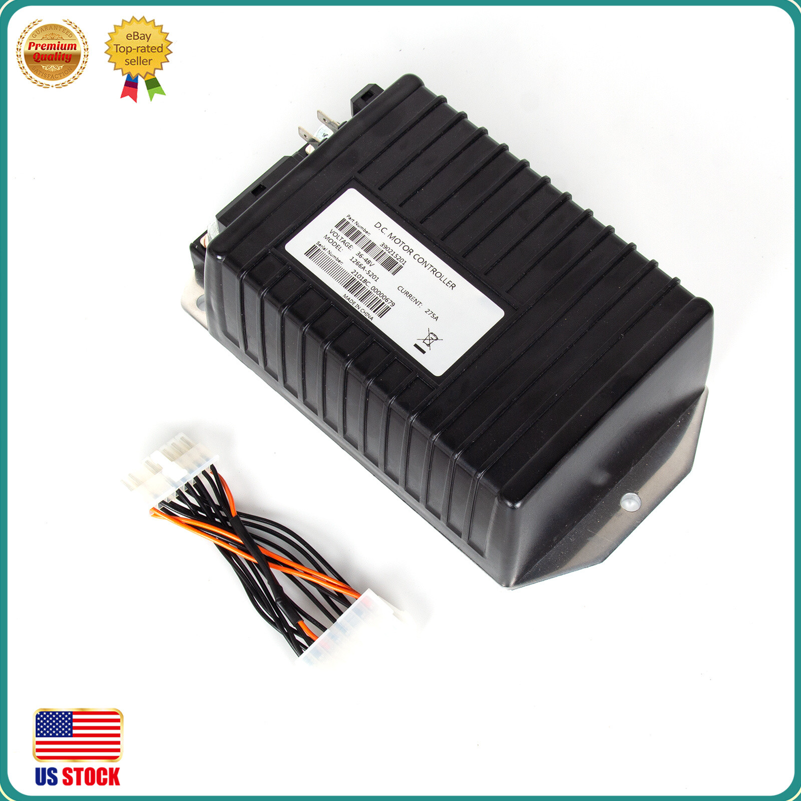 Curtis/Club Car Controller 2004-2009 1510A-5250,51 #101956503to 48v ...