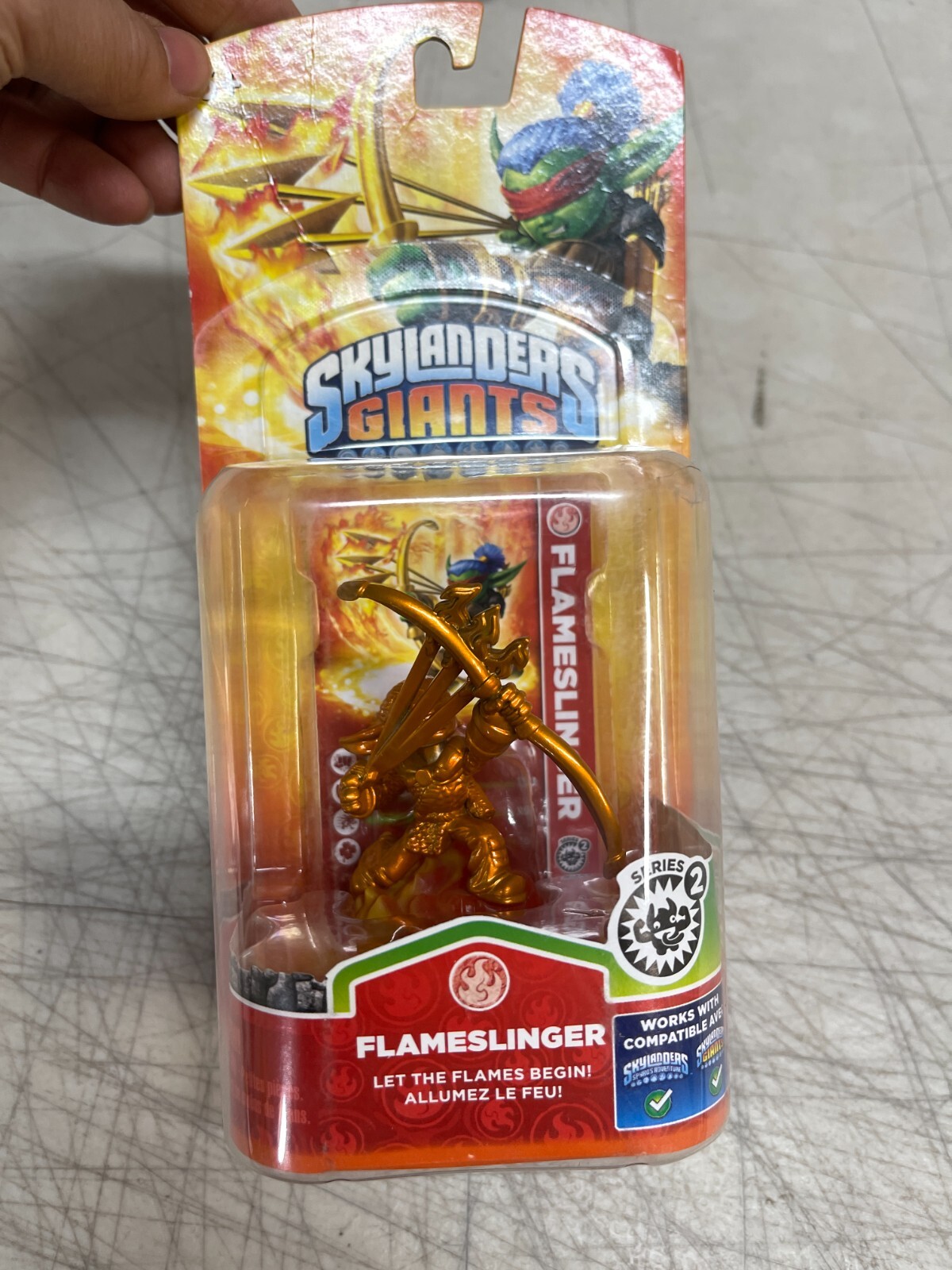 Skylanders Giants Gold Golden Flameslinger Variant RARE Figure Wii Xbox ...