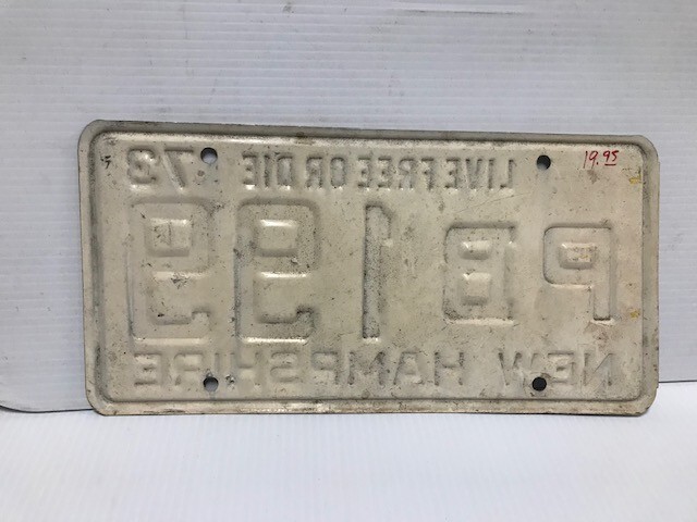 VINTAGE -REAL COOL- Previously Owned 1973 New Hampshire License Plate ...