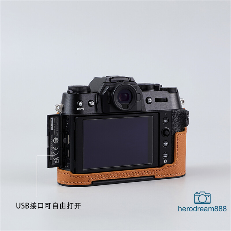 Leather Grip Half Case For Fujifilm XT50 Metal Camera Insert Milicase Handmade | eBay