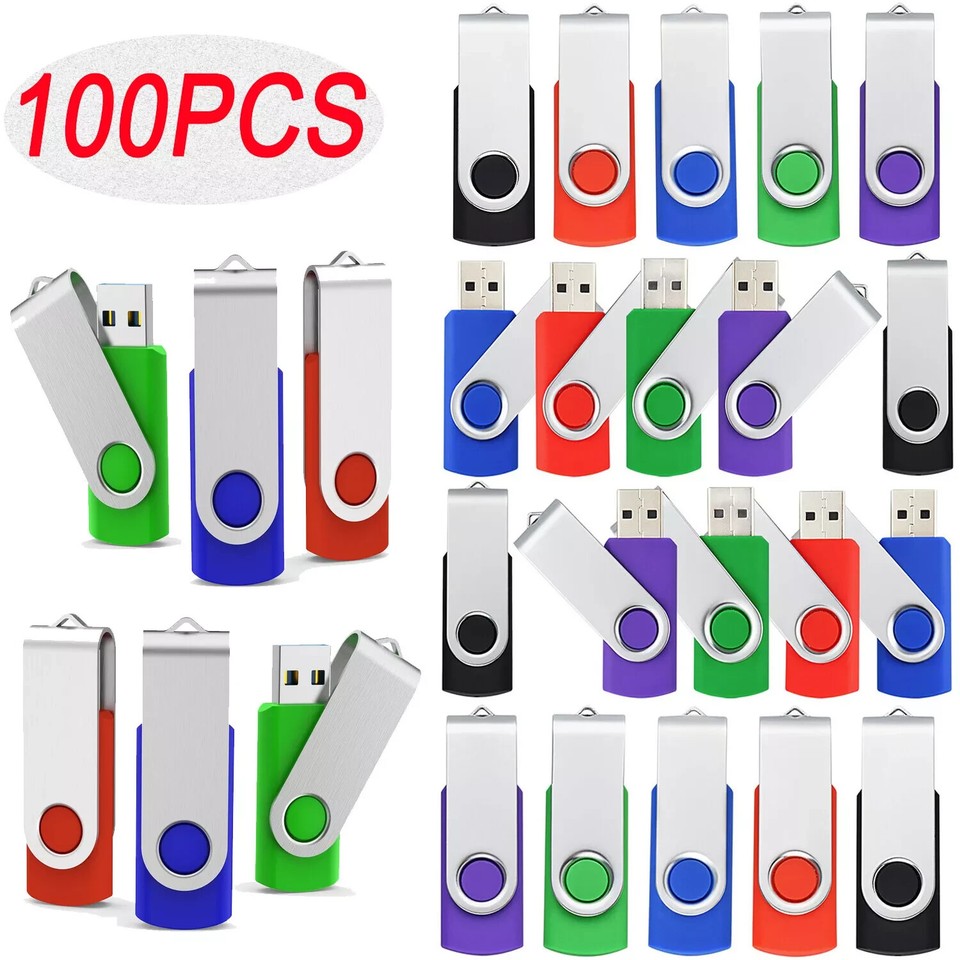 (10/50/100 Pack) Wholesale USB Flash Drive Memory Stick Storage Pen Key ...