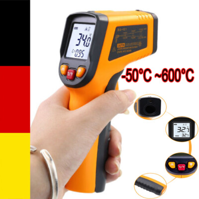 Infrarot Thermometer Pyrometer Temperaturmessgerät Profi IR -50°C ~600 ...